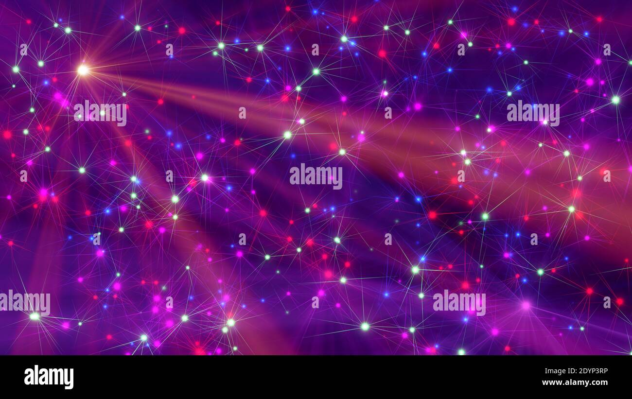laser ray light neon rays illustration render Stock Photo - Alamy