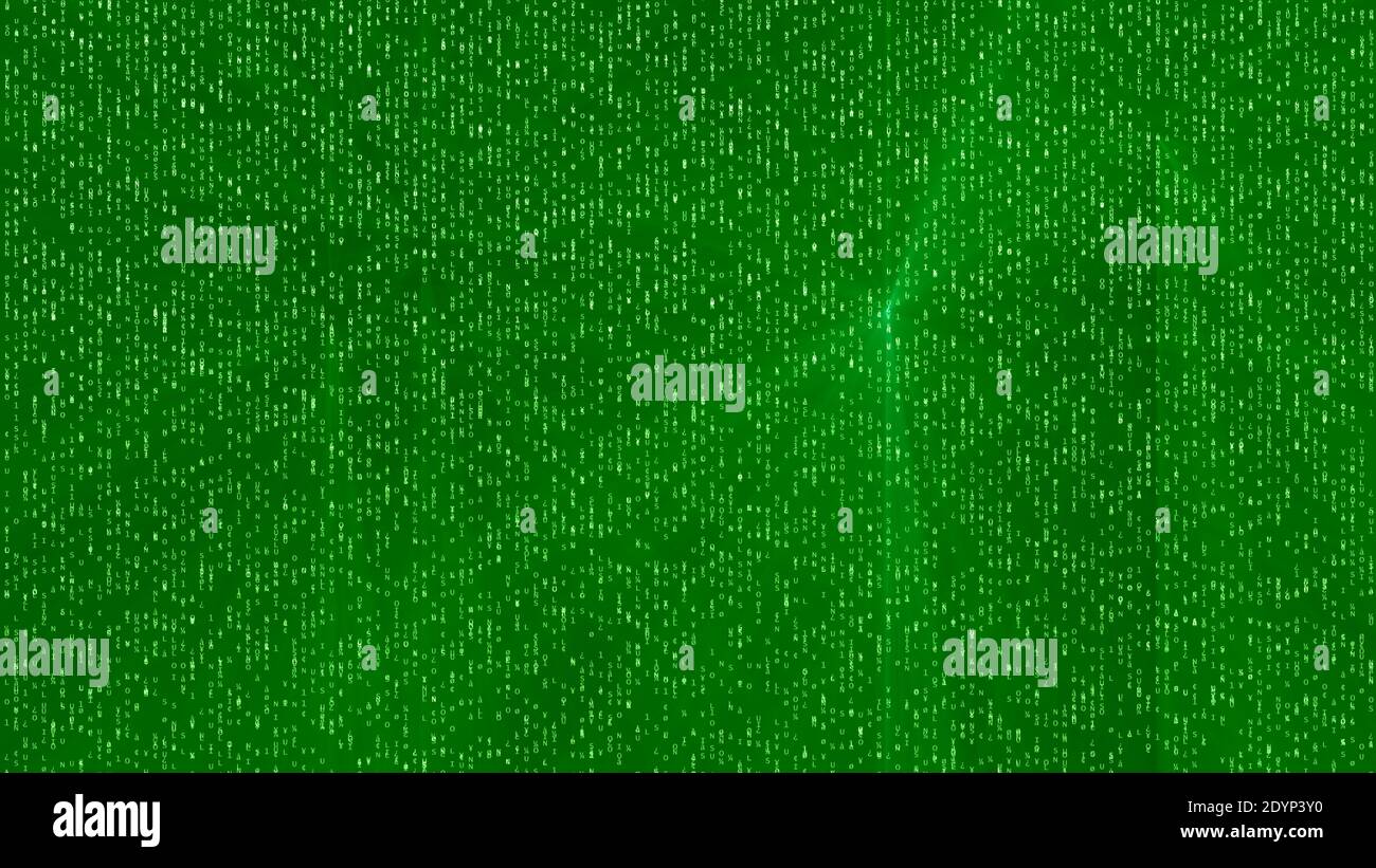 digital binary symbols like matrix style illustration background Stock ...