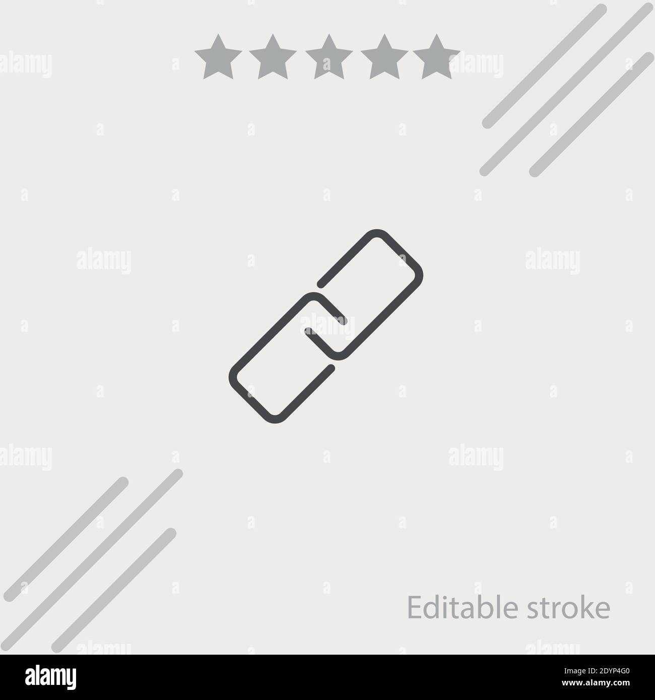 two chains link vector icon modern simple vector illustration Stock ...