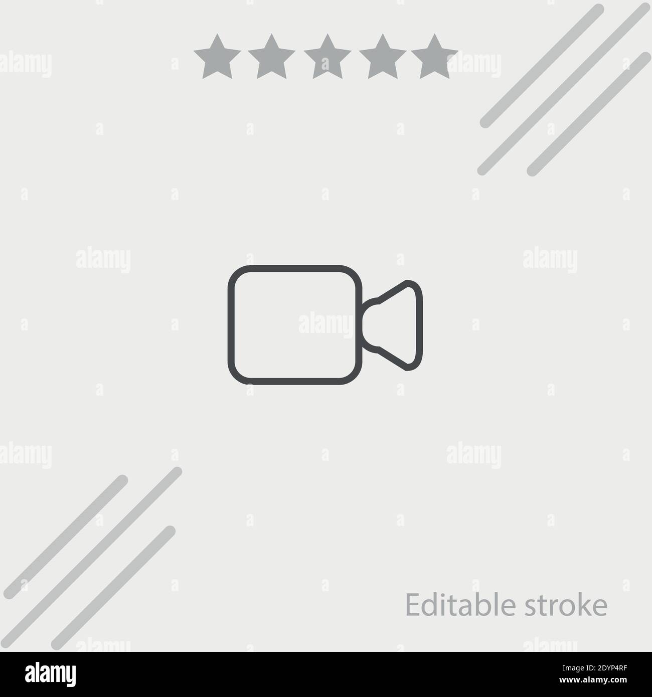 movie recorder vector icon modern simple vector illustration Stock ...