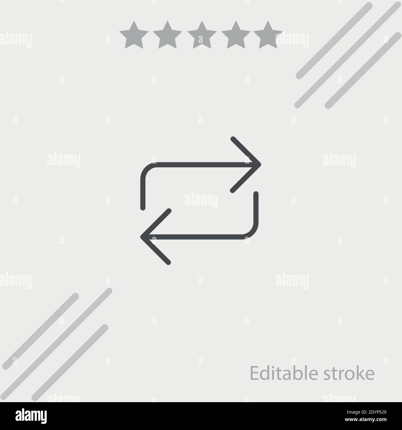 two opposite arrows vector icon modern simple vector illustration Stock ...