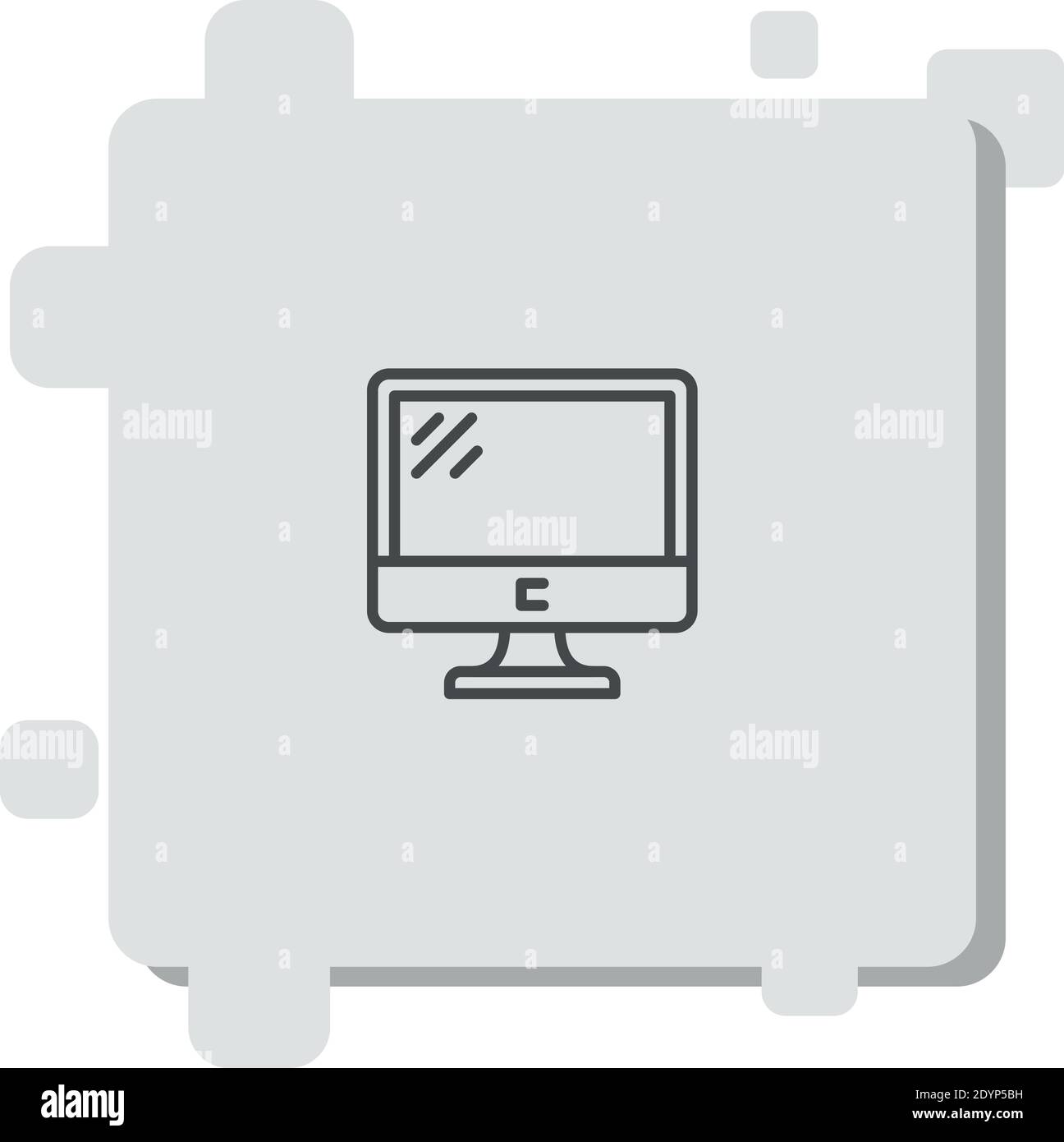 pc screen vector icon modern simple vector illustration Stock Vector ...