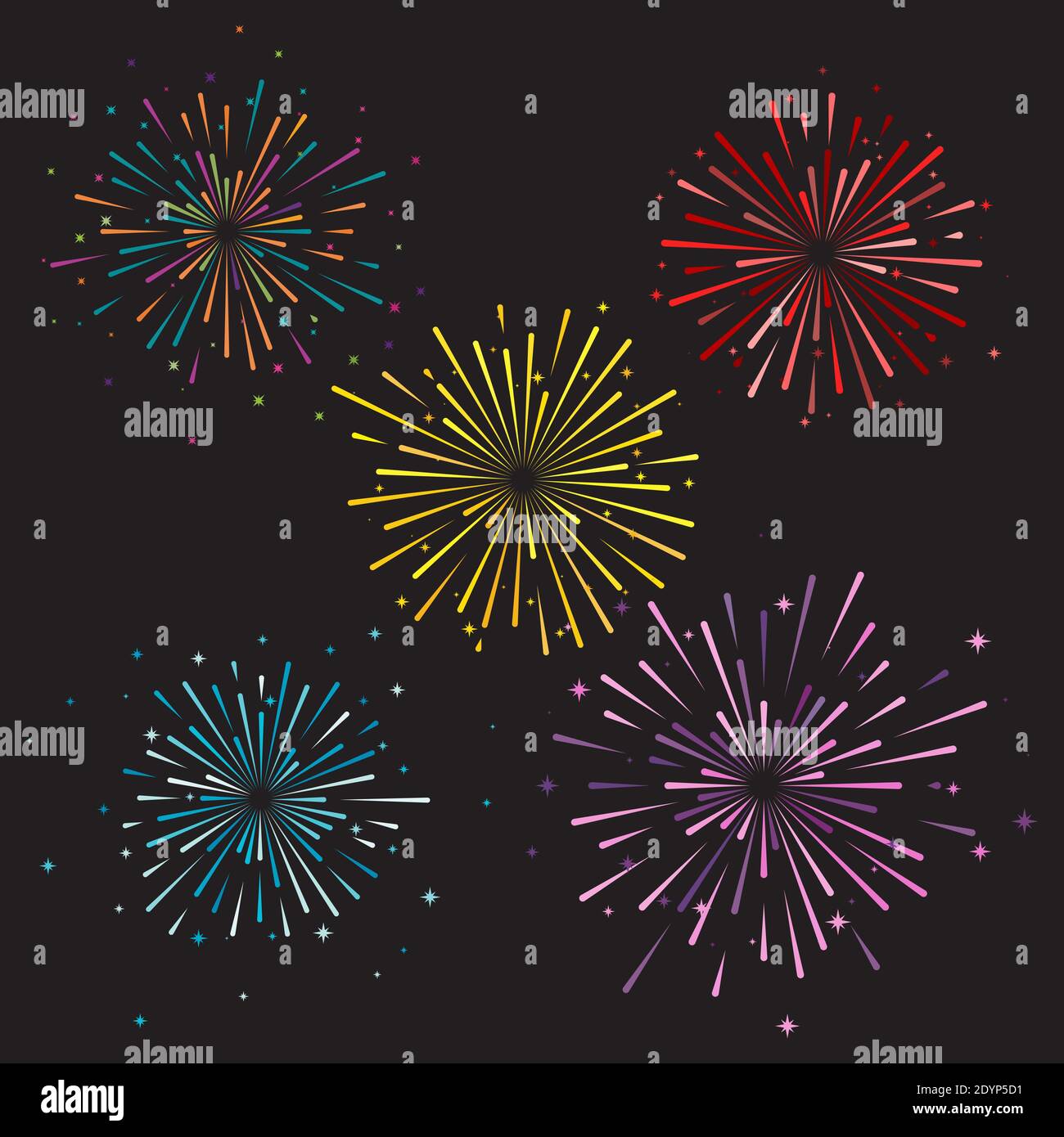 Firework vector icon illustration design template Stock Vector Image ...