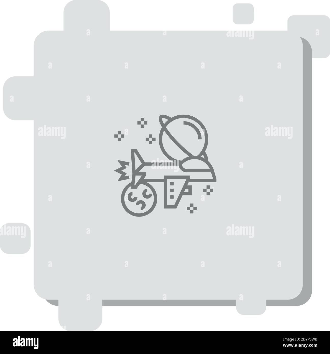 space tourism vector icon modern simple vector illustration Stock ...