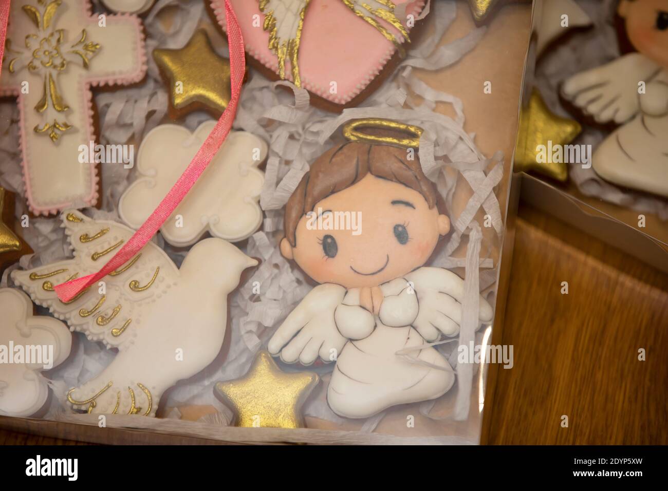 Beautiful painted gingerbread cookies for the celebration of the ...