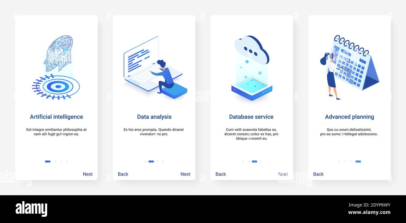 Isometric artificial intelligence digital technology vector ... Isometric artificial intelligence digital technology vector ...