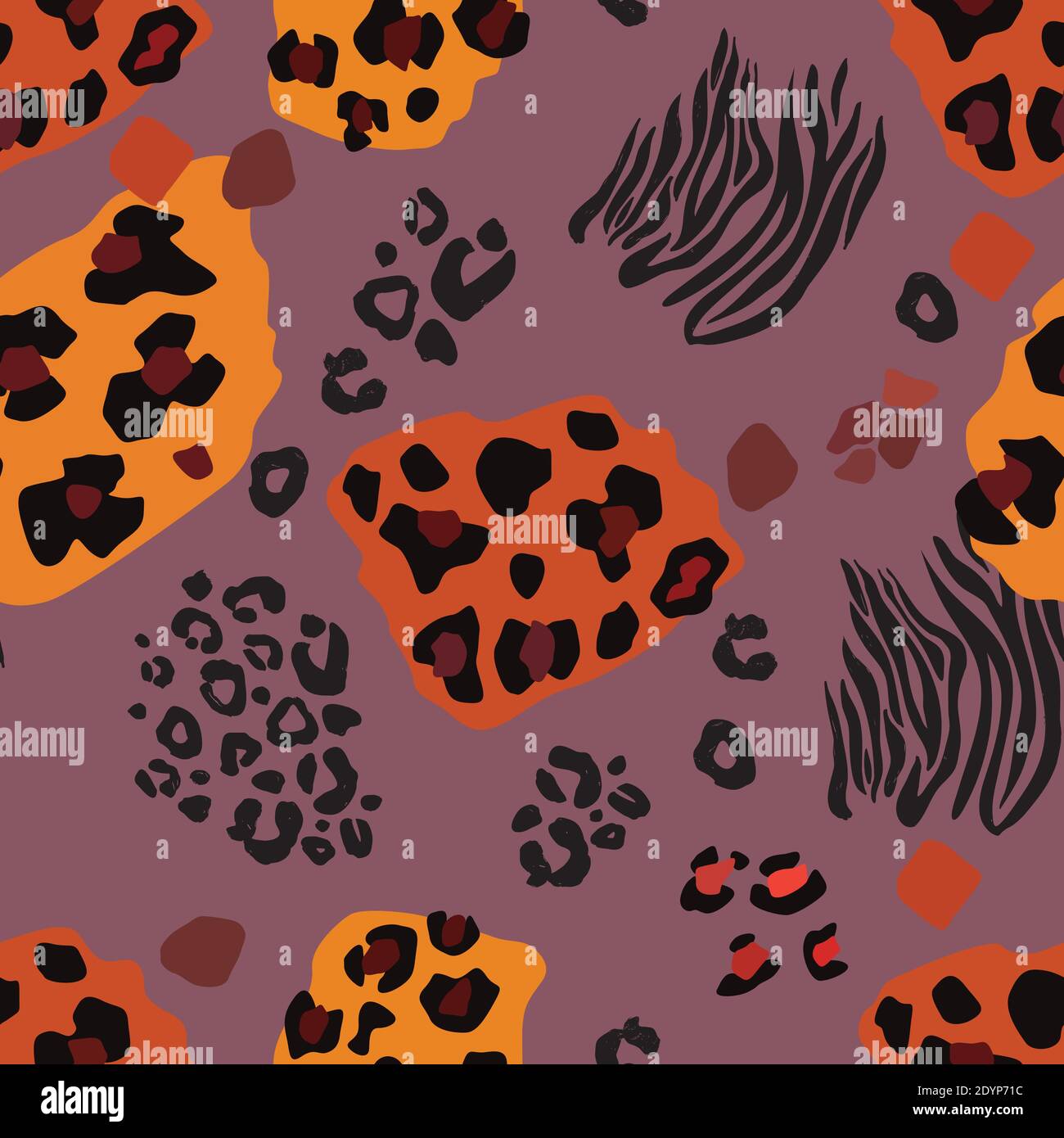 Animal mix print vector seamless pattern. Abstract background Stock ...