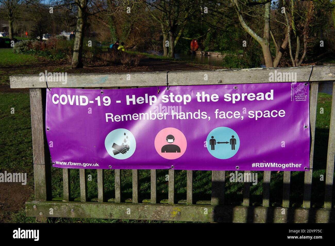 Windsor, Berkshire, UK. 27th December, 2020. A Covid-19 Help Stop the ...