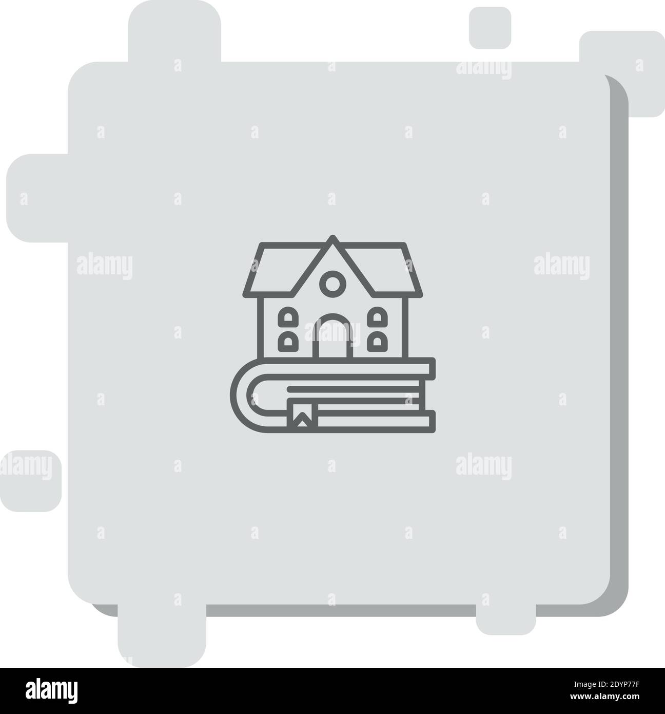 library vector icon modern simple vector illustration Stock Vector ...
