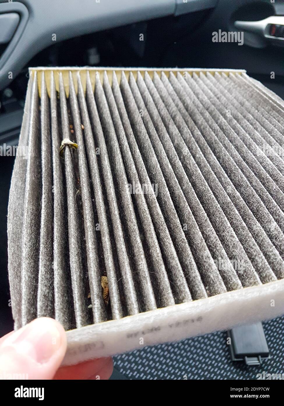 Dirty and dusty air filter from a car engine Stock Photo - Alamy