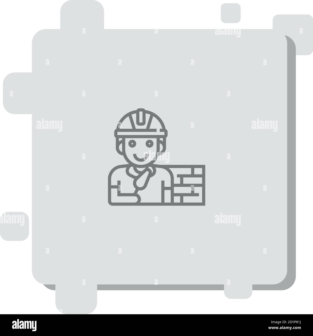 worker vector icon modern simple vector illustration Stock Vector Image ...