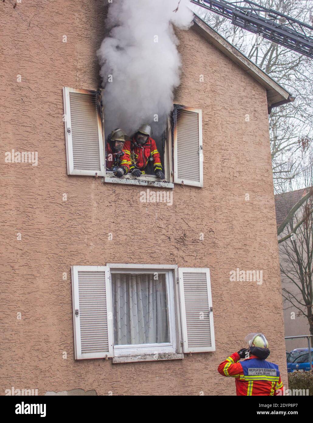 Jumping from window hi-res stock photography and images - Alamy