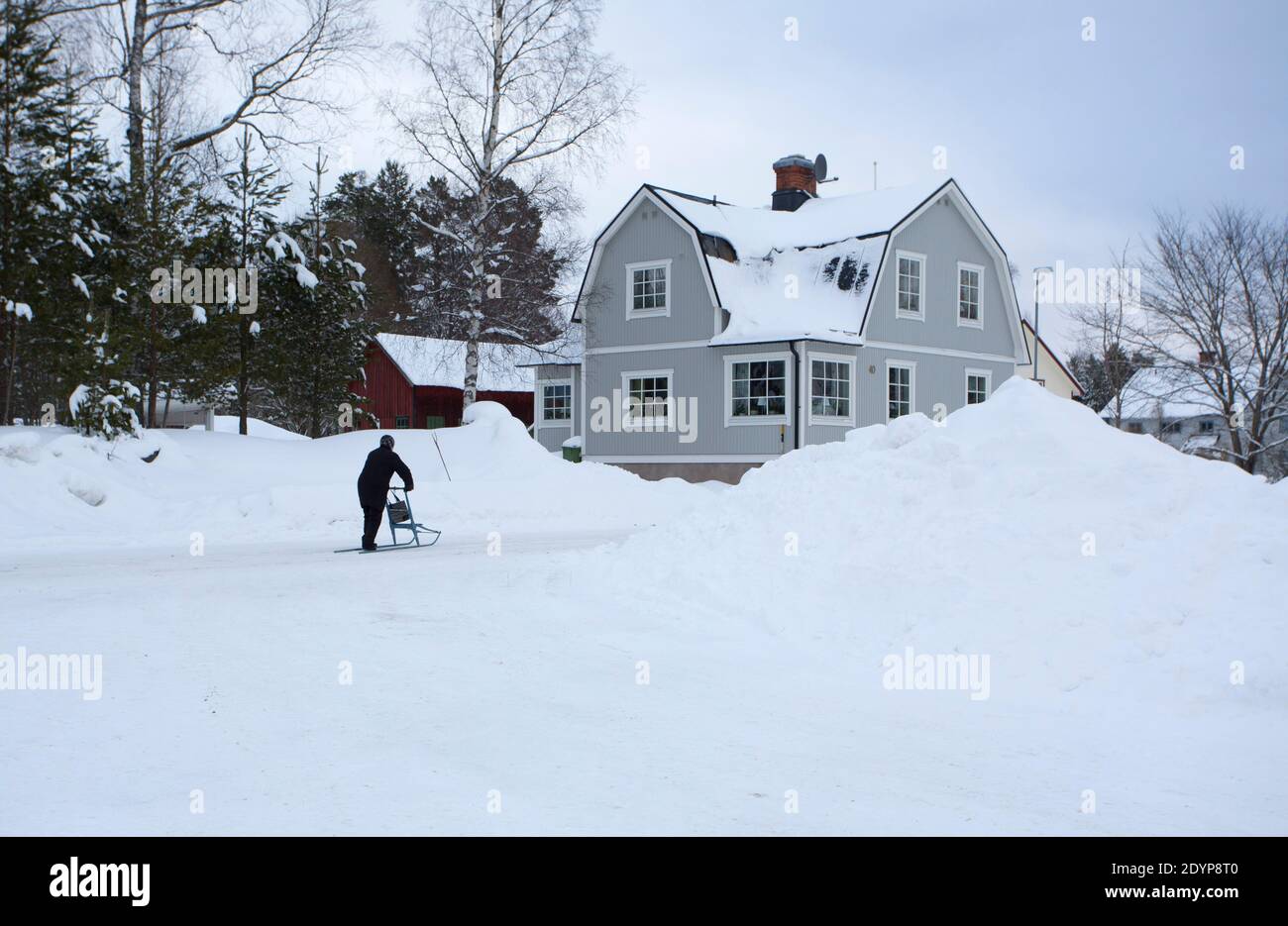 Sweden snow village hi-res stock photography and images - Alamy