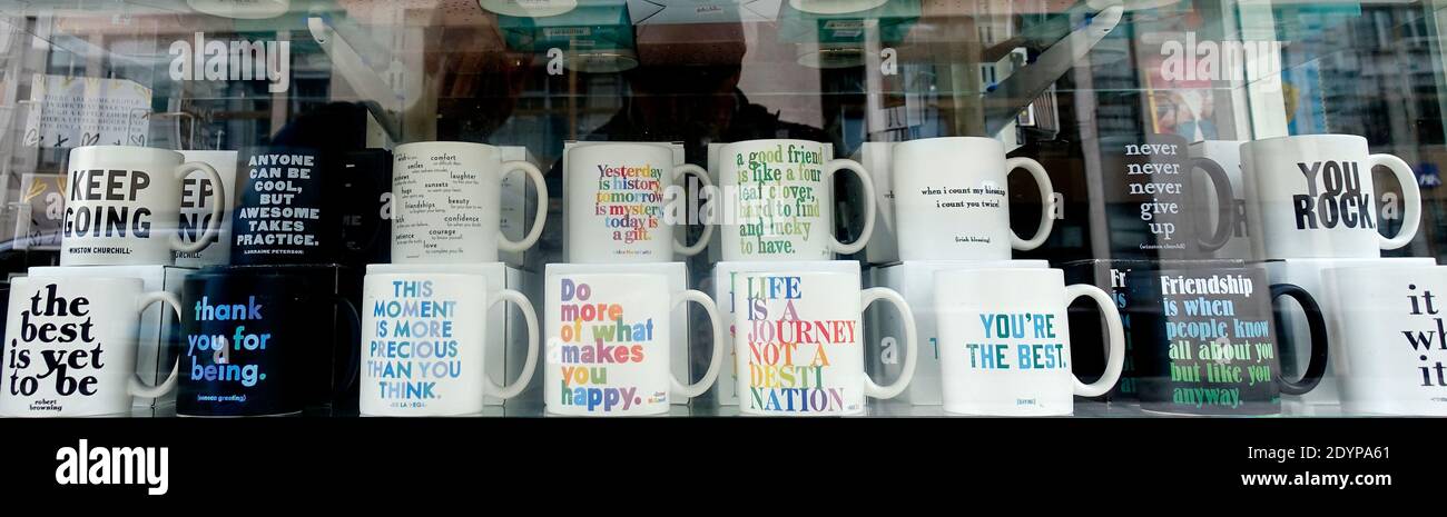 Philosophy Mugs ,London, England, UK Stock Photo - Alamy
