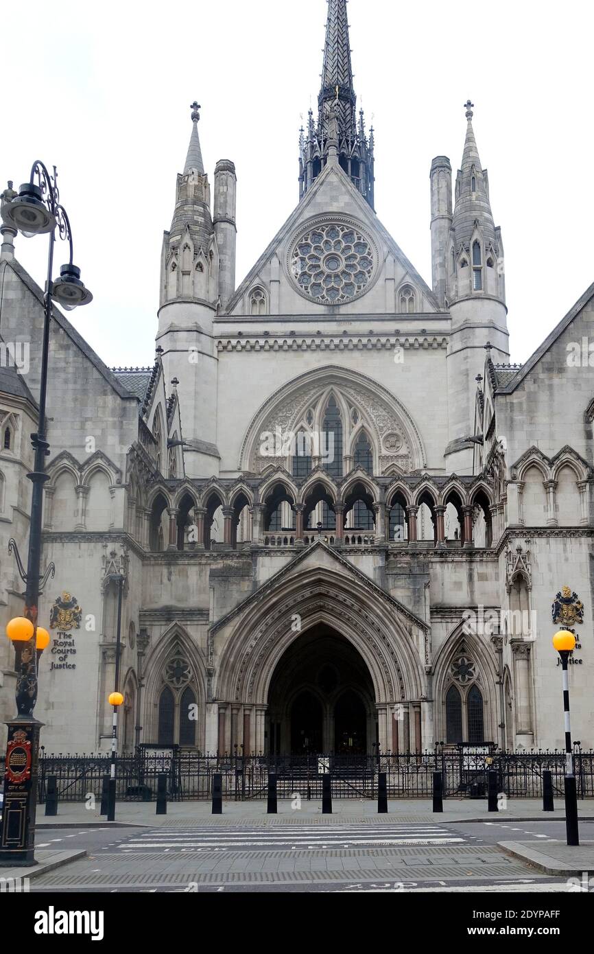 Royal Courts of Justice, London, England, UK Stock Photo - Alamy