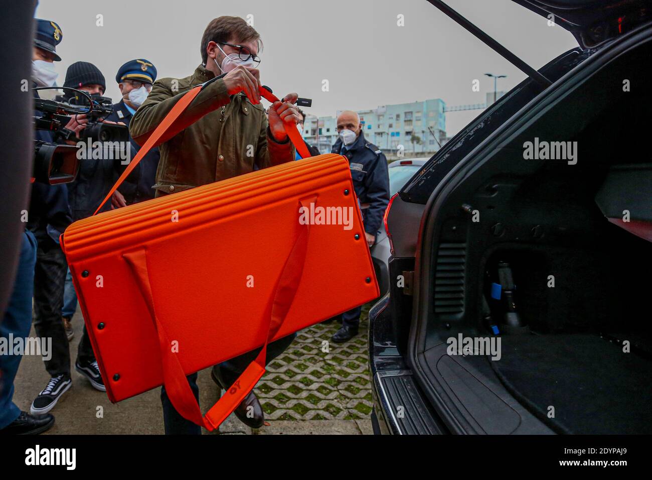 The cars that will transport the vaccines to the various hospitals in ...