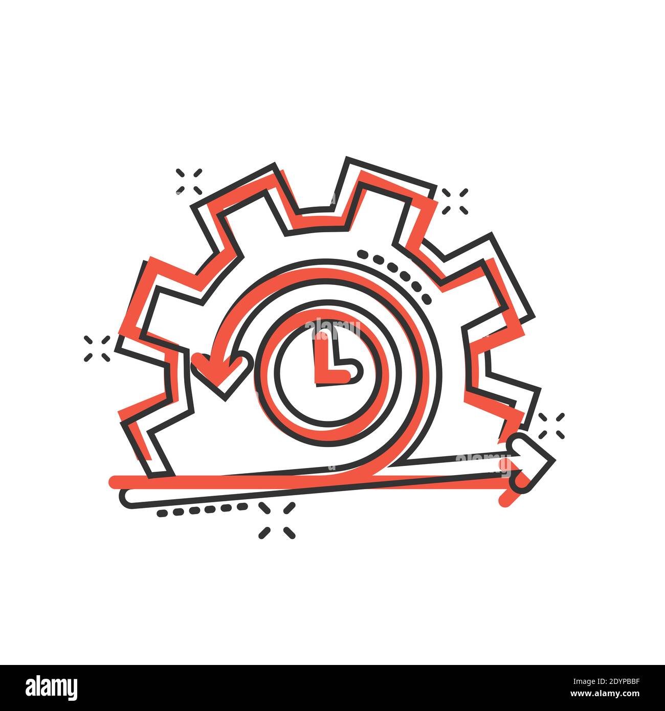Agile icon in comic style. Flexible cartoon vector illustration on ...