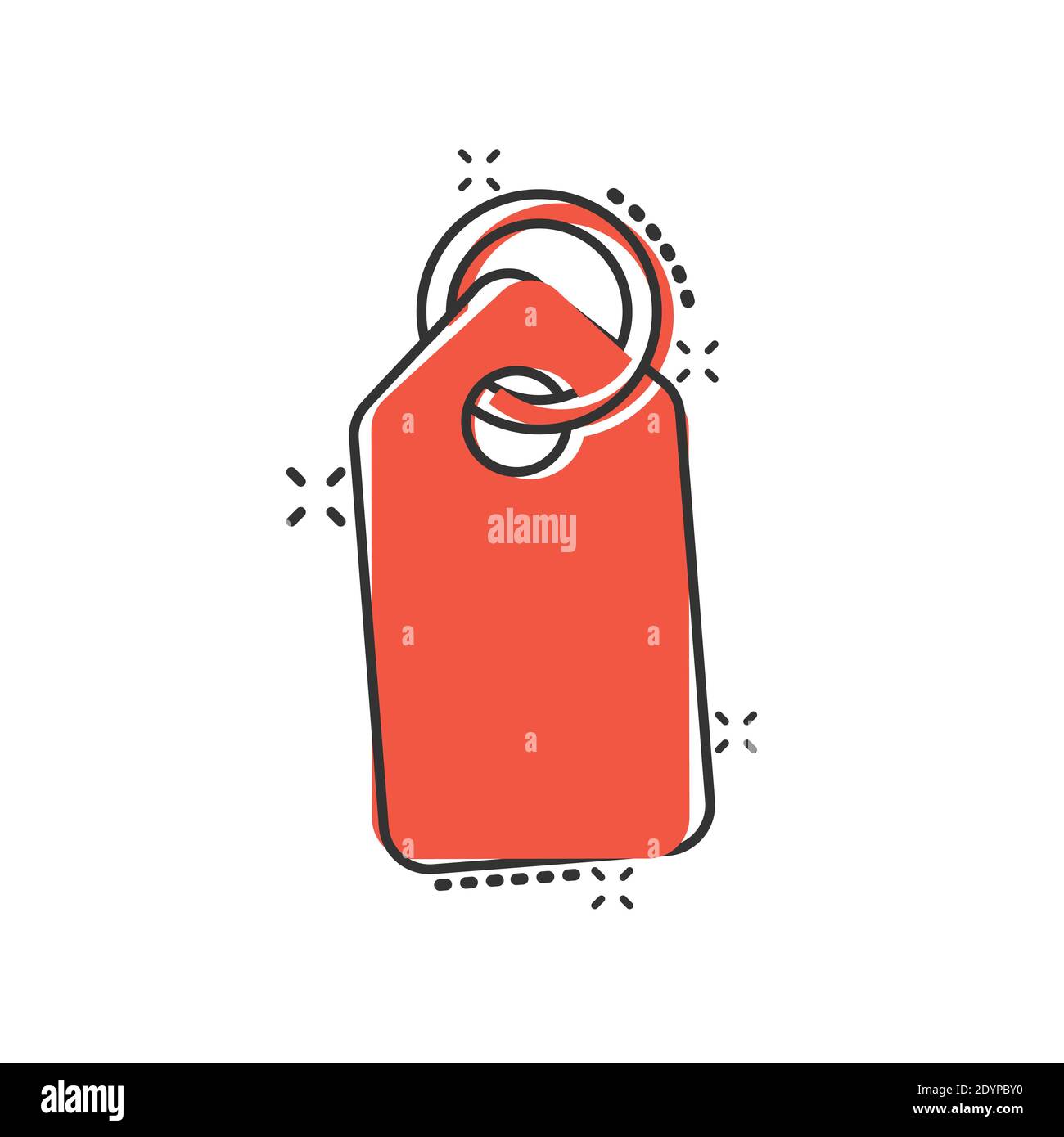 Price tag icon in comic style. Label cartoon vector illustration on ...
