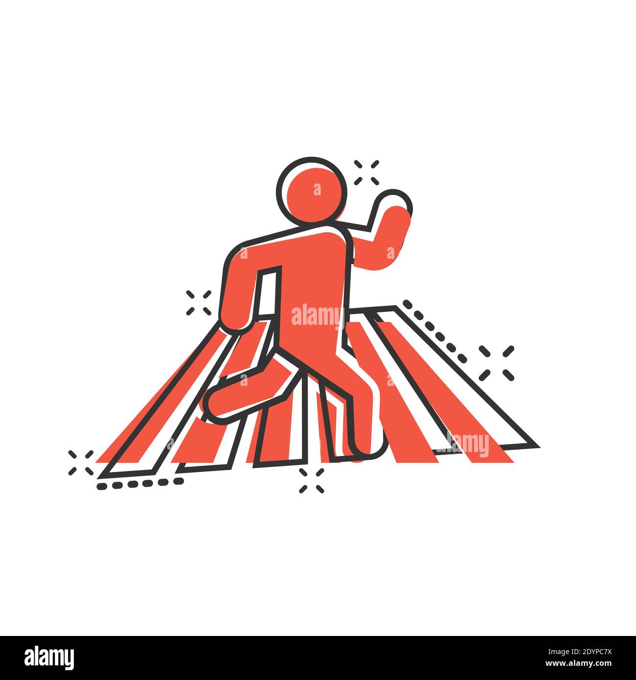 Sign pedestrian walkway Stock Vector Images - Alamy