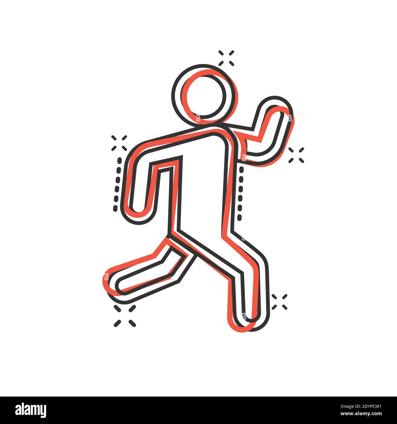 Run people icon in Cut Out Stock Images & Pictures - Alamy