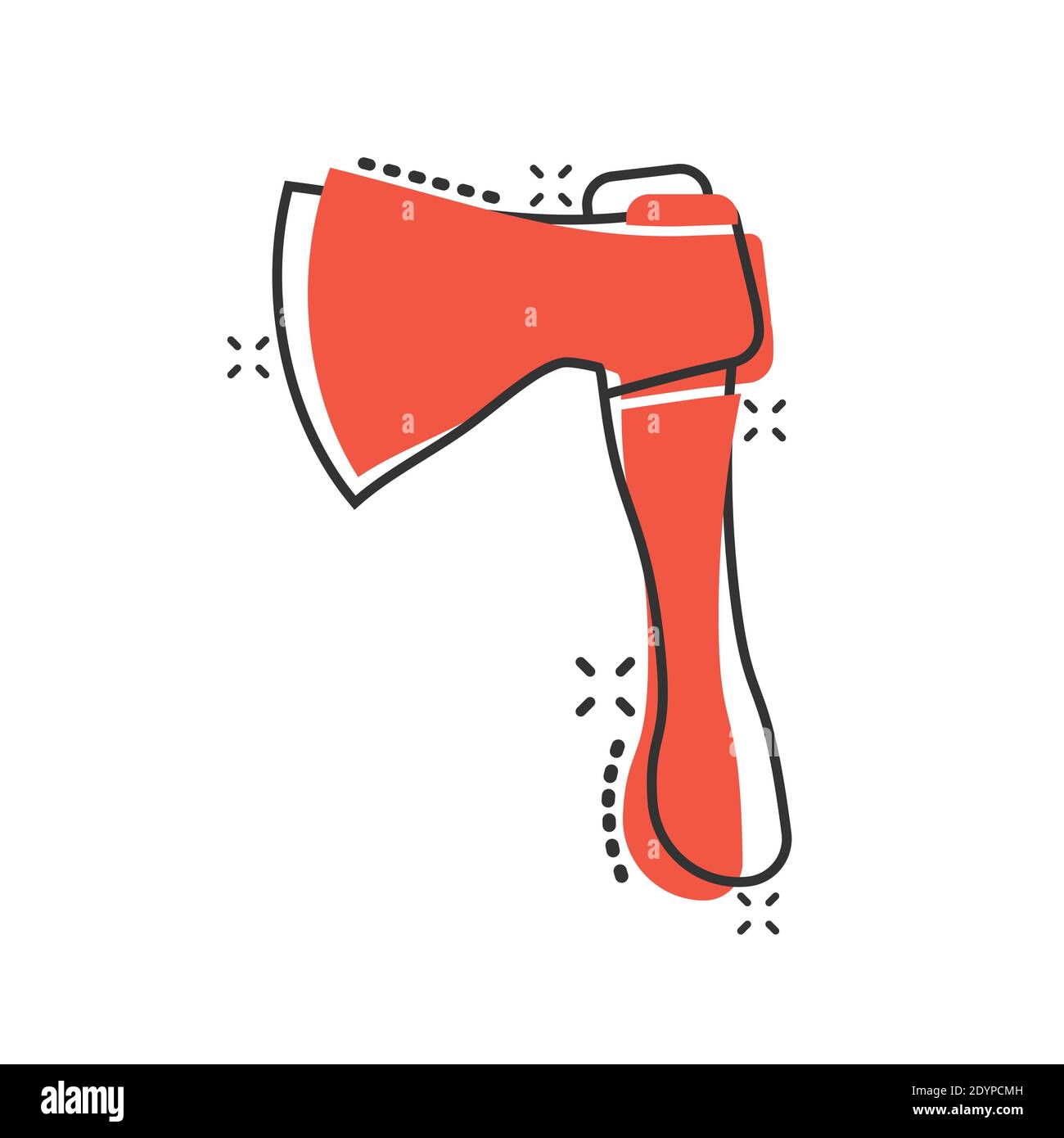 Simple black white axe cartoon hi-res stock photography and images - Alamy