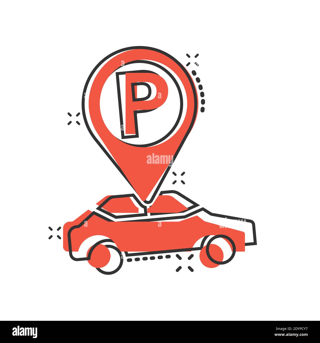 Cartoon auto symbol hi-res stock photography and images - Alamy