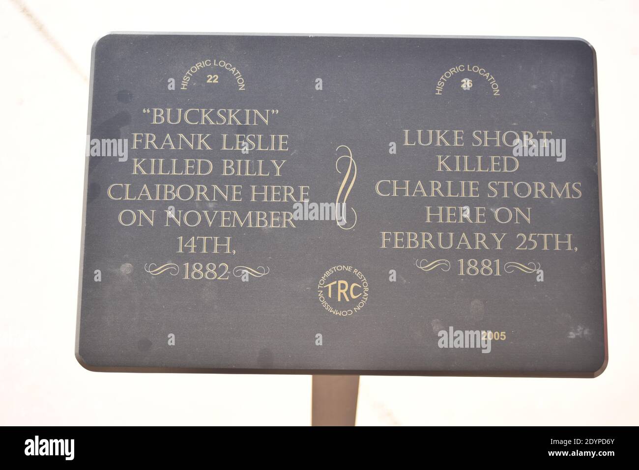 Tombstone, Arizona. U.S.A. 12/15/2020. Tombstone Restoration Commission ...