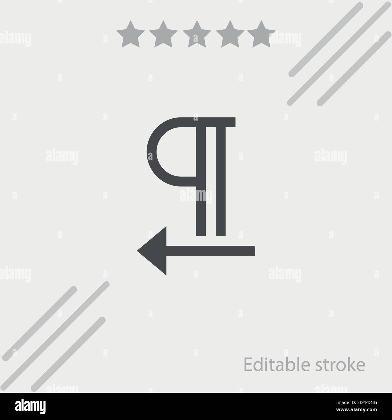 paragraph vector icon modern simple vector illustration Stock Vector ...