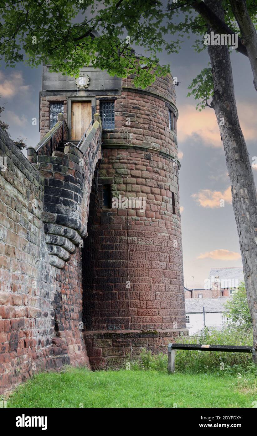 The Kings Room Chester roman walls Stock Photo - Alamy