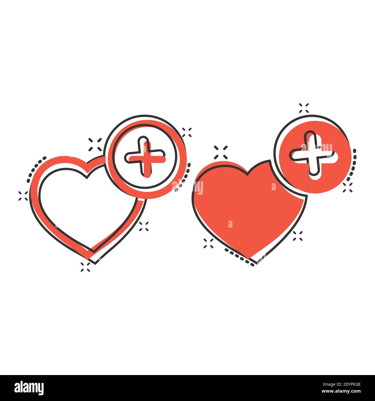 Wishlist icon in comic style. Like document cartoon vector illustration ...
