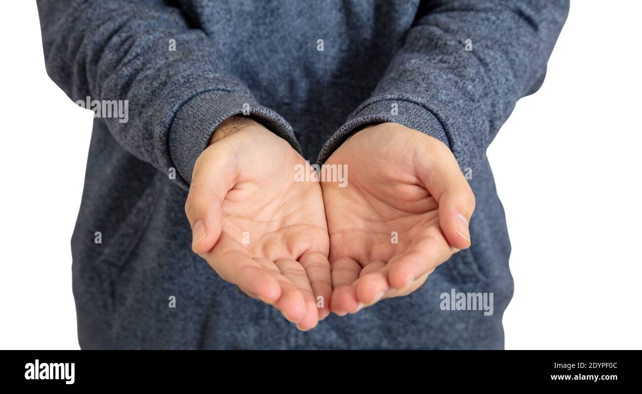 Two cupped hands hi-res stock photography and images - Alamy