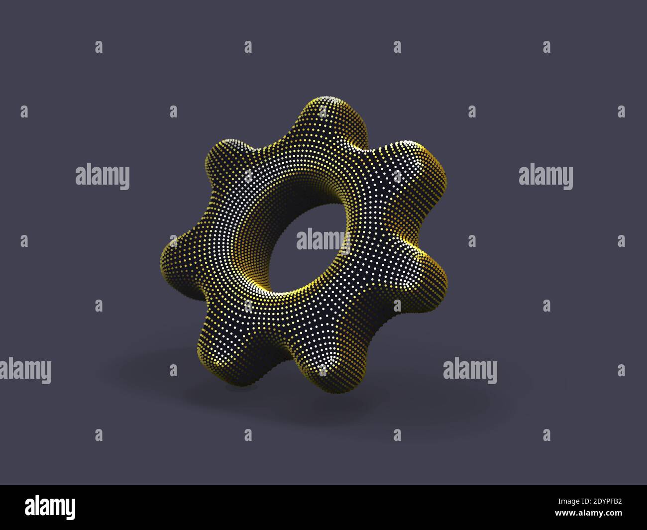 Vector yellow gear cog wheel hi-res stock photography and images - Alamy