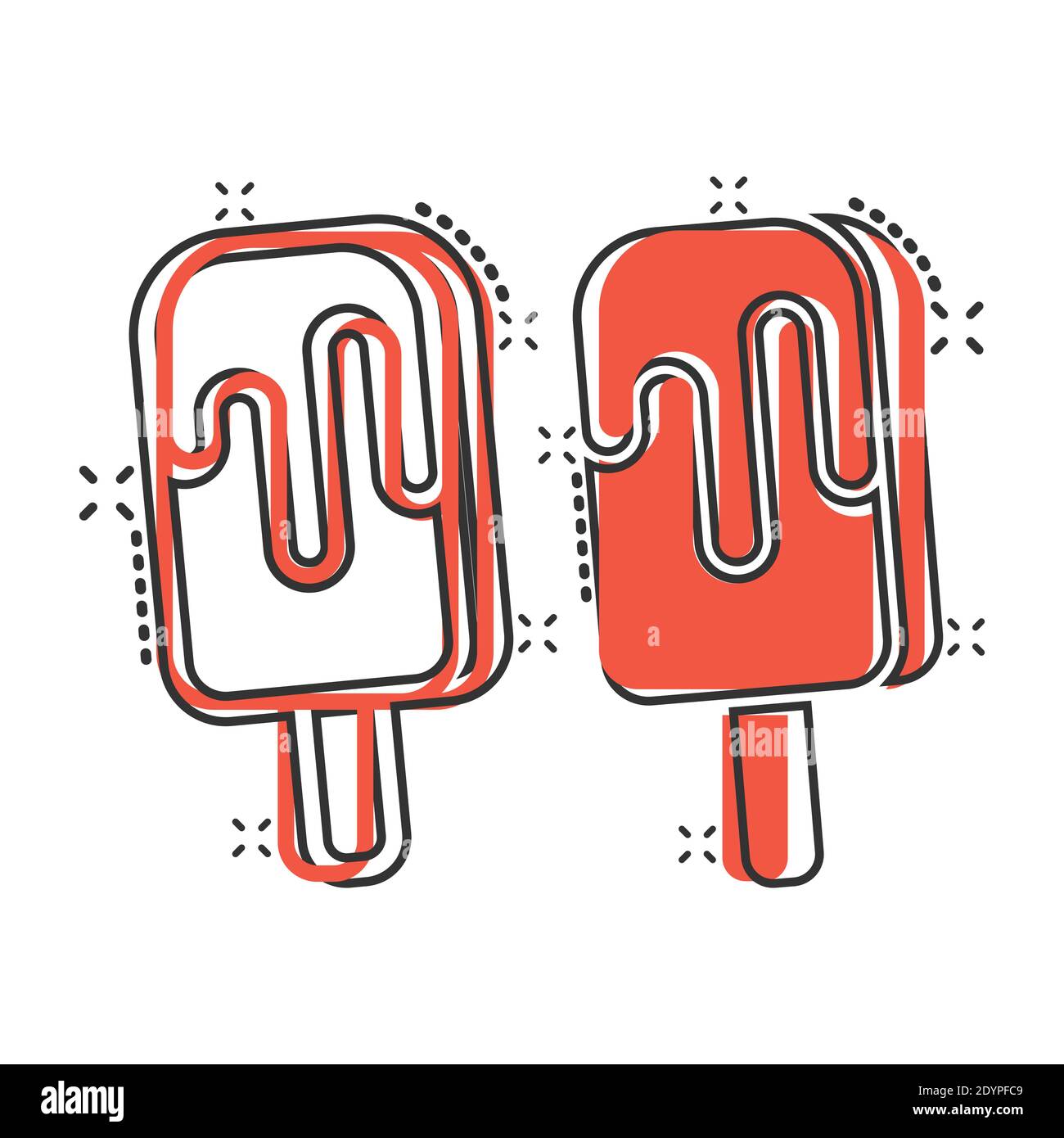 Sundae in glass icon Stock Vector Images - Alamy