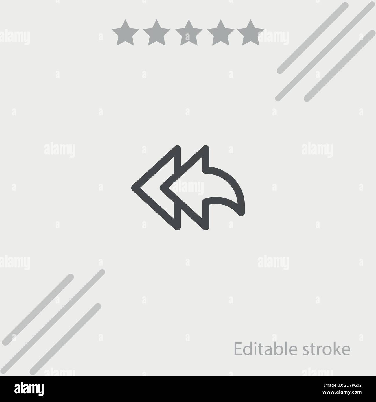 reply all vector icon modern simple vector illustration Stock Vector ...