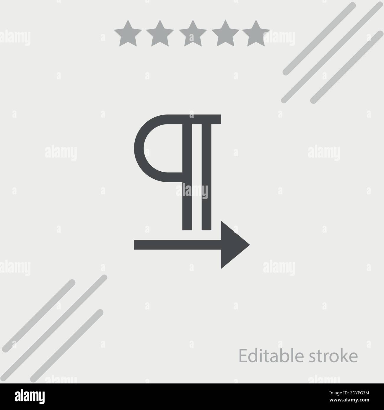 paragraph vector icon modern simple vector illustration Stock Vector ...