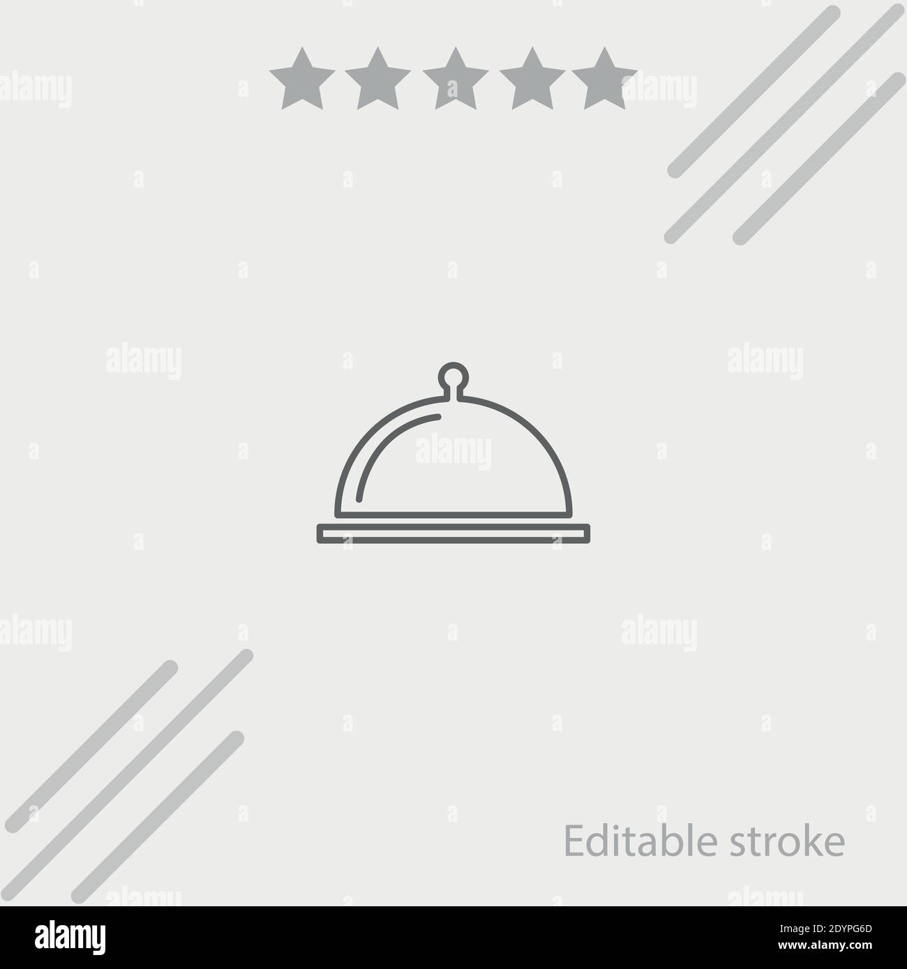 tray with cover vector icon modern simple vector illustration Stock ...