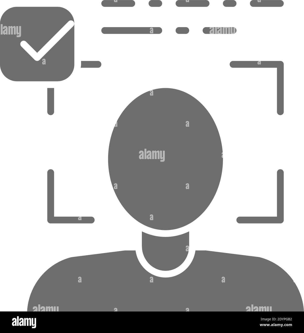Facial identification check Black and White Stock Photos & Images - Alamy