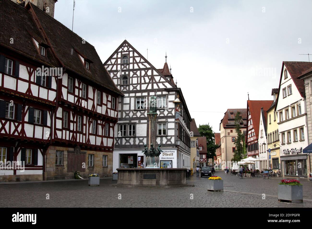 Traditional German houses of the Old Town, Forchheim, Bavaria Stock ...