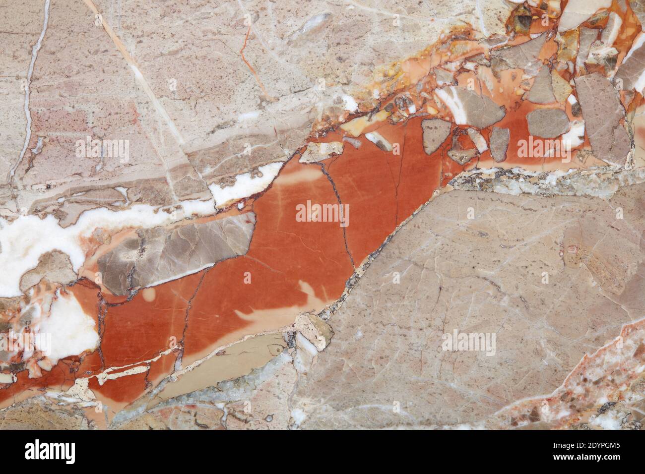 Variegated marble in gray, white and brown colors stone texture ...