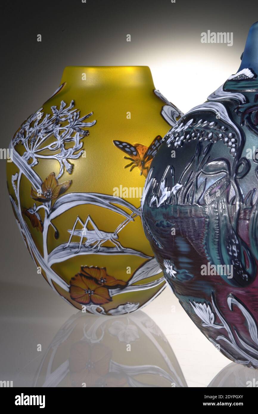 Helen Millard Cameo Glass Stock Photo - Alamy