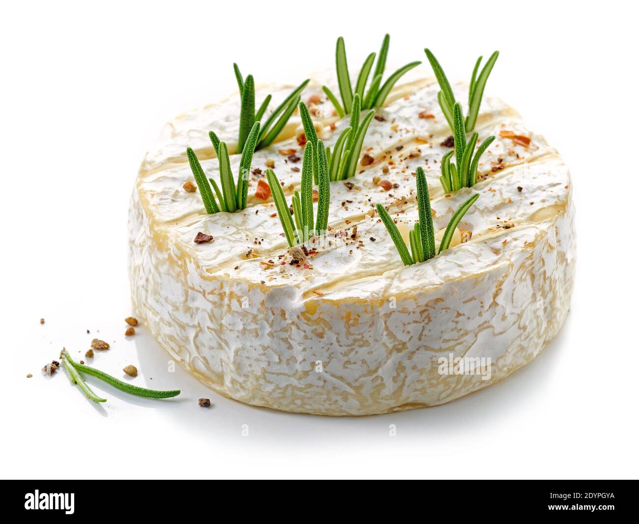 fresh brie cheese ready for baking isolated on white background Stock ...