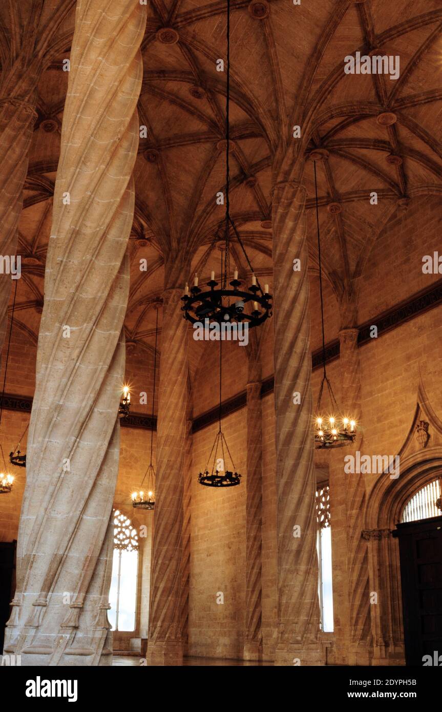 La Lonja (The Silk Exchange), Valencia, Spain Stock Photo - Alamy