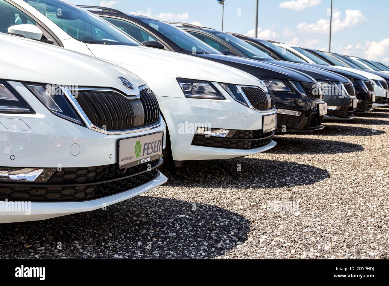 škoda dealership sign on hi-res stock photography and images - Alamy