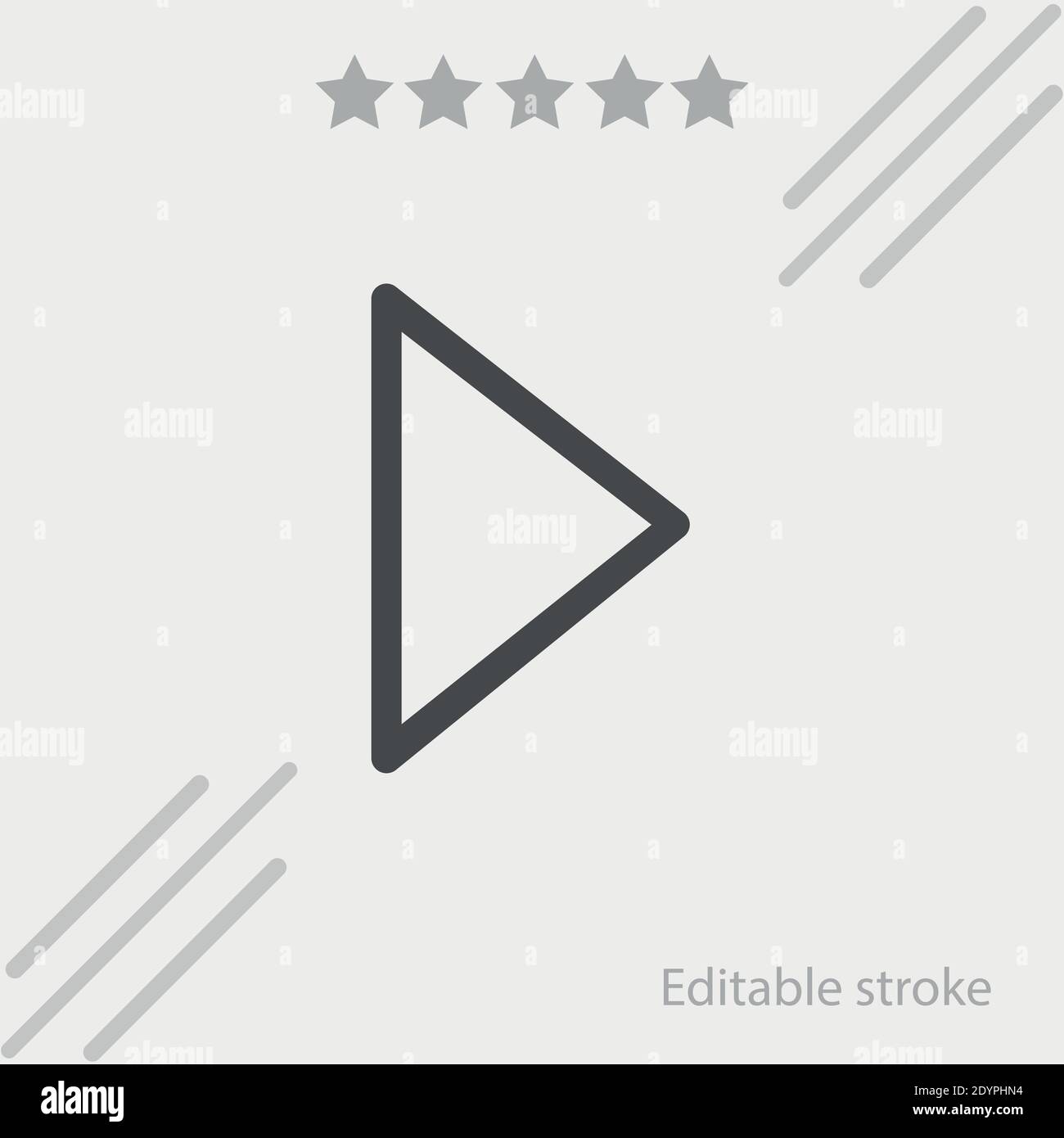 play button arrow vector icon modern simple vector illustration Stock ...