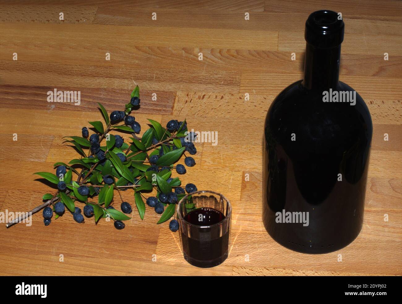 Myrtle liqueur typical of Sardinia Stock Photo - Alamy