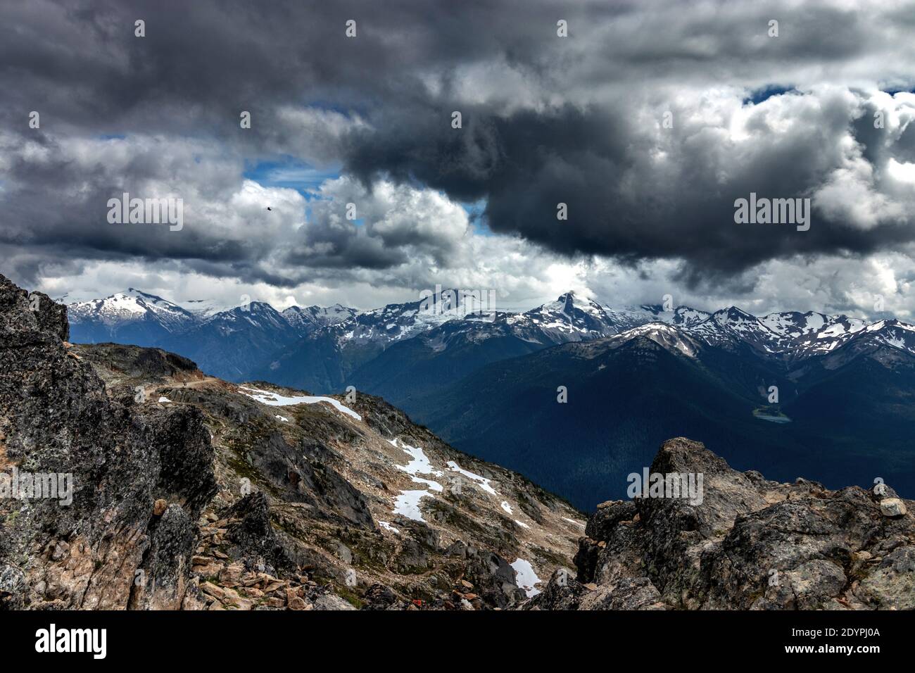 Stunning view of the mountains at 6,000 feet, BC, Canada. Mt ...