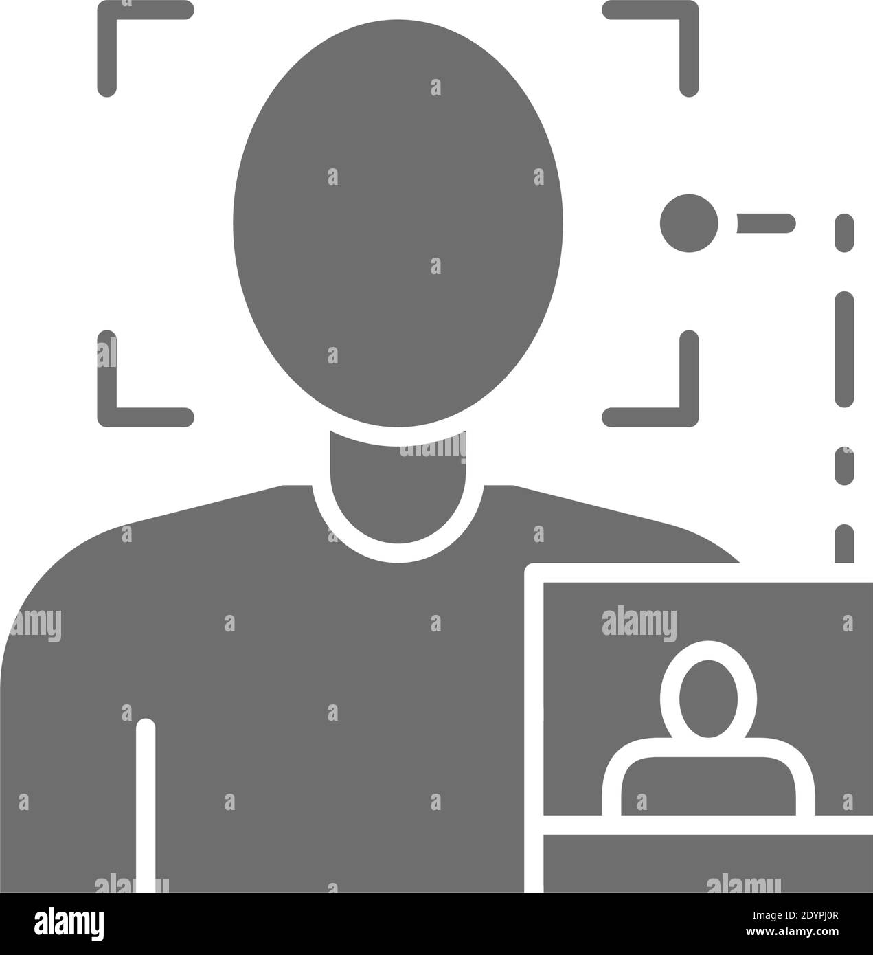 Face identification biometric facial Black and White Stock Photos ...