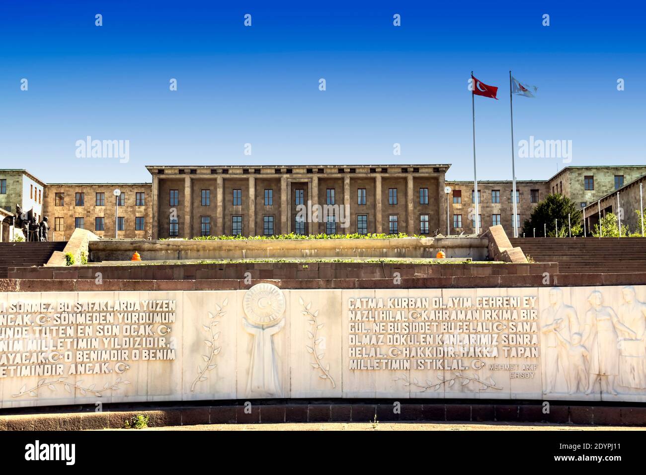 Historic Grand National Assembly Building, Ankara, Turkey Stock Photo ...