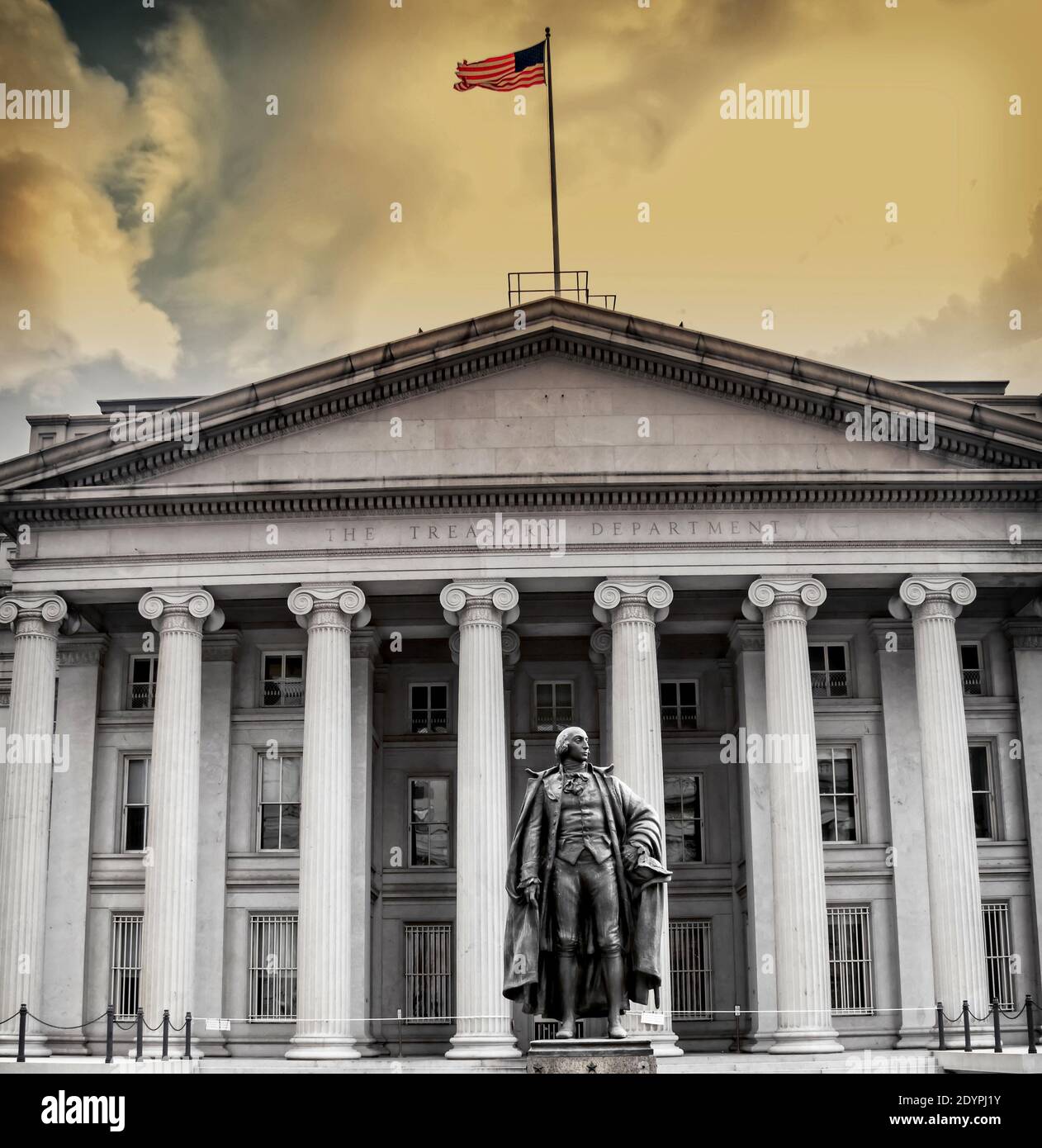 Statue treasury building washington dc hi-res stock photography and ...
