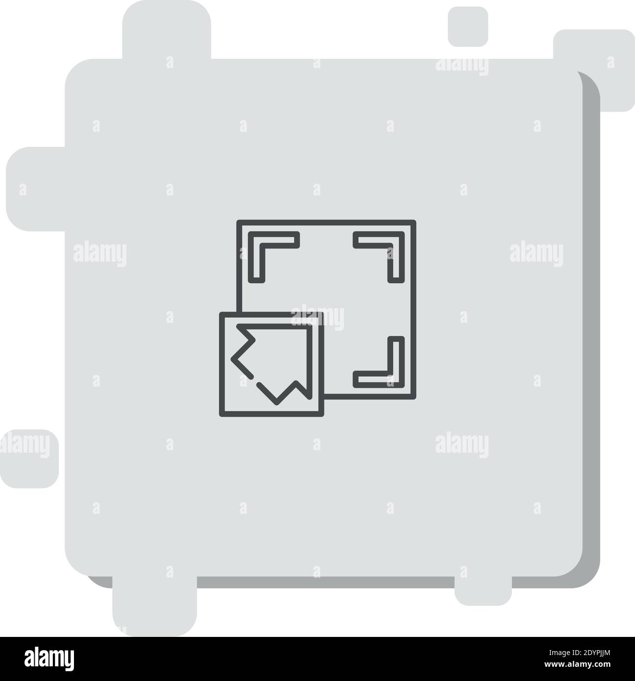 full screen vector icon modern simple vector illustration Stock Vector ...